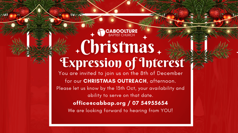 Events - Caboolture Baptist Church